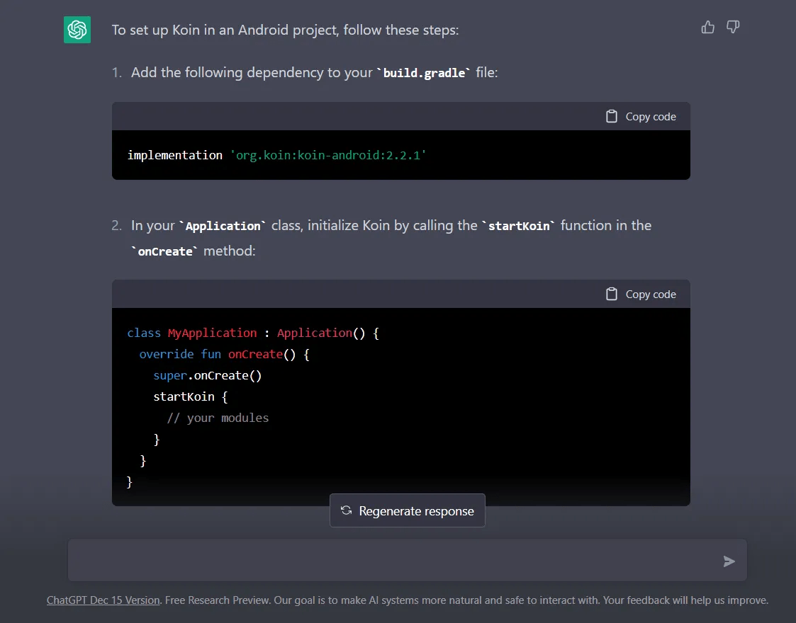 Using ChatGPT to Set Up an Android App - CodeWithNinad